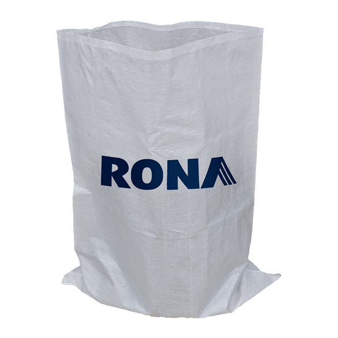 RONA 91 x 122-cm White Woven Polypropylene Demolition Garbage Bags - 10 ...