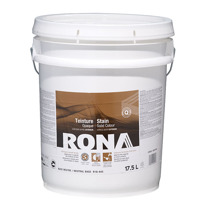 RONA Stain - "Solid Finish" Exterior Hybrid Stain | RONA
