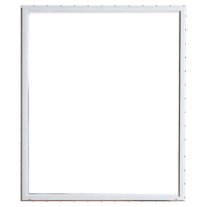 Gentek Horizontal Sliding Window - PVC and Steel - White - 3 3/8-in D ...