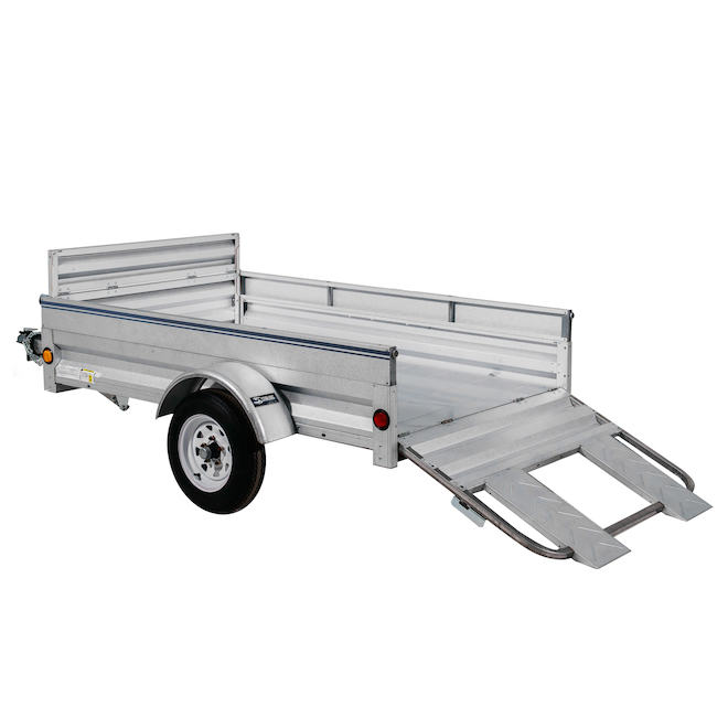 Stirling Trailers Galvanized Steel Expandable Trailer - 4-ft x 8-ft ...