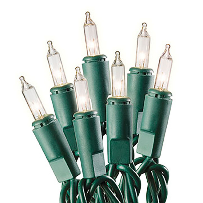 Sylvania 200-Count 48-in Constant White Mini-LED Christmas String ...