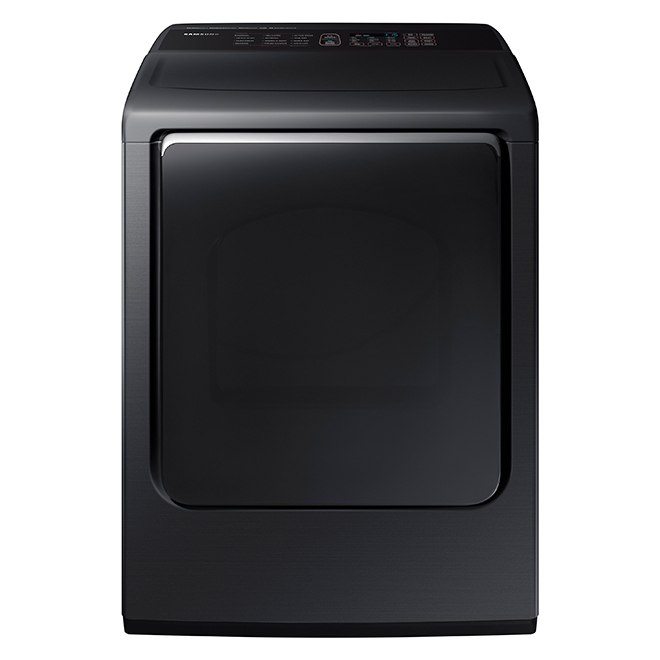 SAMSUNG Sécheuse électrique avec vapeur, 7,4 pi³, acier inoxydable noir ...