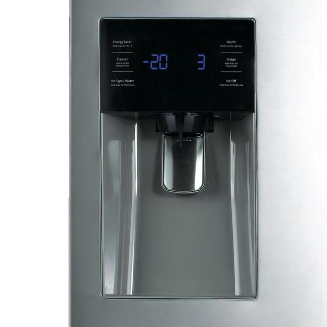 Samsung 24.6-cu ft 3-Door French Door Refrigerators Single Ice Maker ...