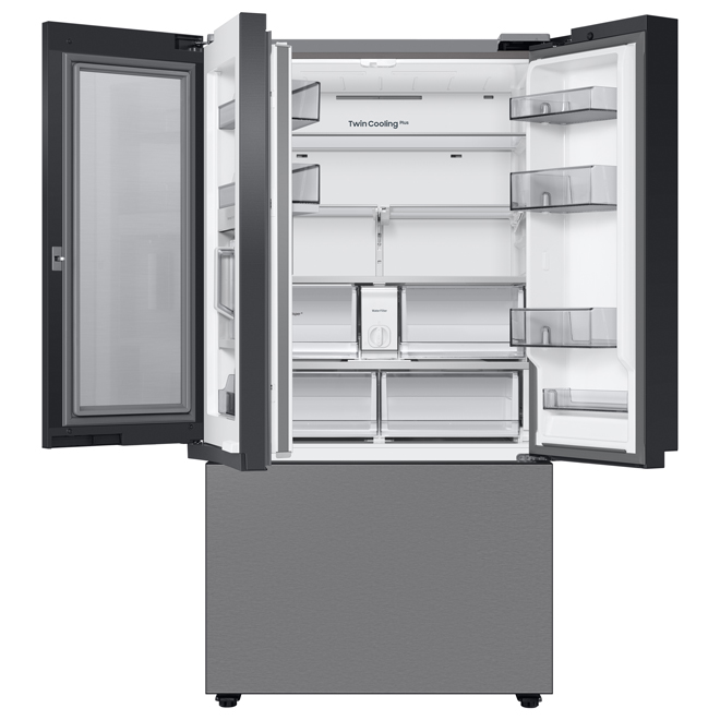 Samsung Bespoke 24-cu. ft. 3-Door Counter-Depth (Fingerprint Resistant ...