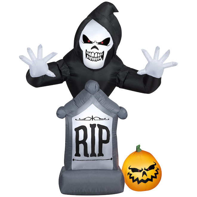 Holiday Living Halloween Tombstone Inflatable LED 6.5-ft 551546 | RONA