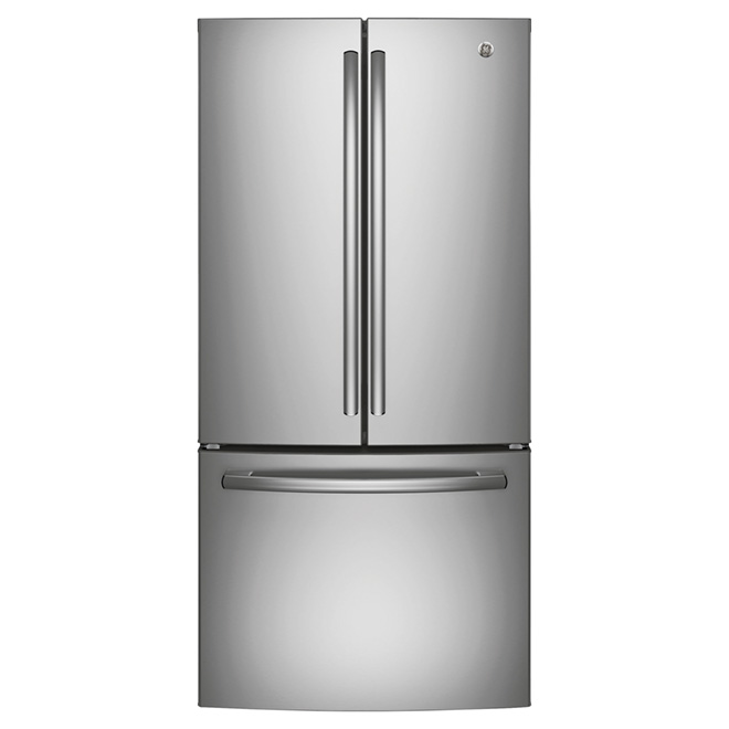 French-Door Refrigerator 33" - 24.8 cu. ft. -Stainless Steel GNE25DSKSS ...
