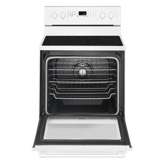 MAYTAG Cuisinière électrique amovible à convection, 6,4 pi³, blanc ...