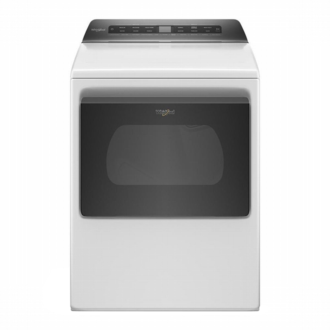 Sécheuse électrique Whirlpool, 7,4 pi³, Wi-Fi intégré, blanc YWED6120HW ...