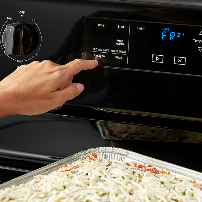 Whirlpool Black Freestanding Electric Range - Adjustable Self-Cleaning ...