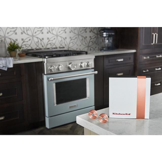 KitchenAid® Commercial-Style Range Handle Medallion Kit W11368841CF | RONA