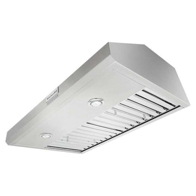 KitchenAid 36-in Stainless Steel Commercial Wall Mount Range Hood - 585 ...