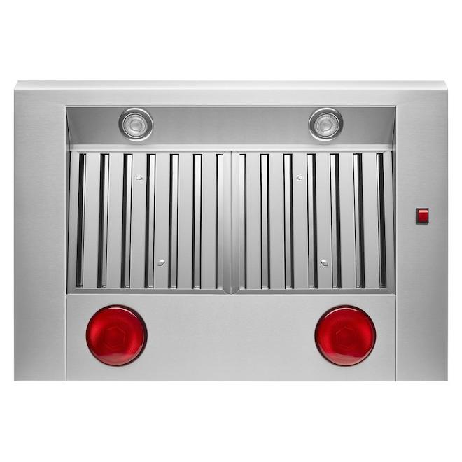 KitchenAid 36-in Commrcial Canopy Range Hood - Stainless Steel - 585 ...