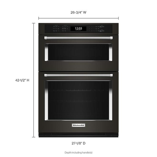 KitchenAid 27-in Self-Clean Single-Fan Convection Combo Microwave 4.3 ...