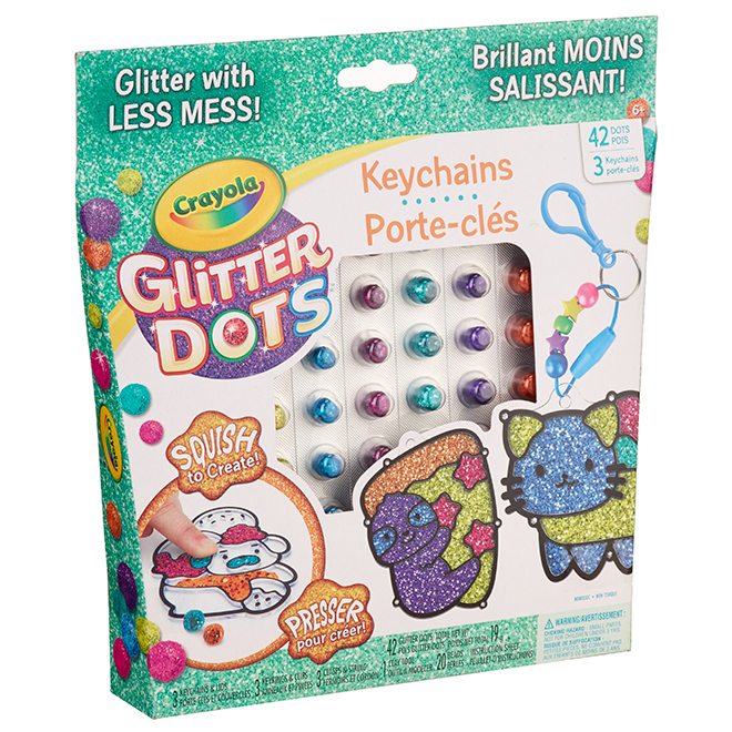 Crayola® Keychain Glitter Dots - 6-year and Up 04-0637 | RONA