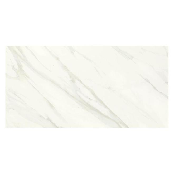 American Olean 12-in x 24-in Bellizzi Neve White Glazed Porcelain Floor ...