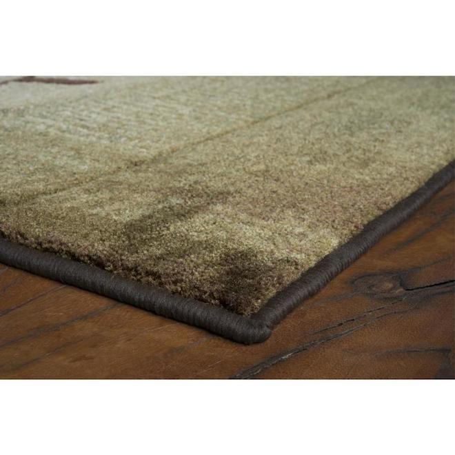 allen + roth Green (Common:; Actual: 5.25-ft W x 7.5-ft L) PRT7805L | RONA