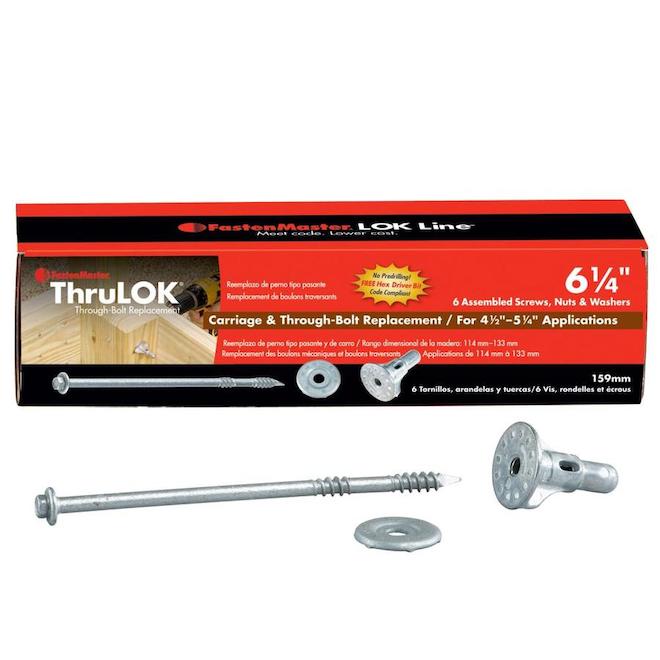 FastenMaster #0 Silver ThruLOK Structural Wood Screws FMTHR614-6 | RONA
