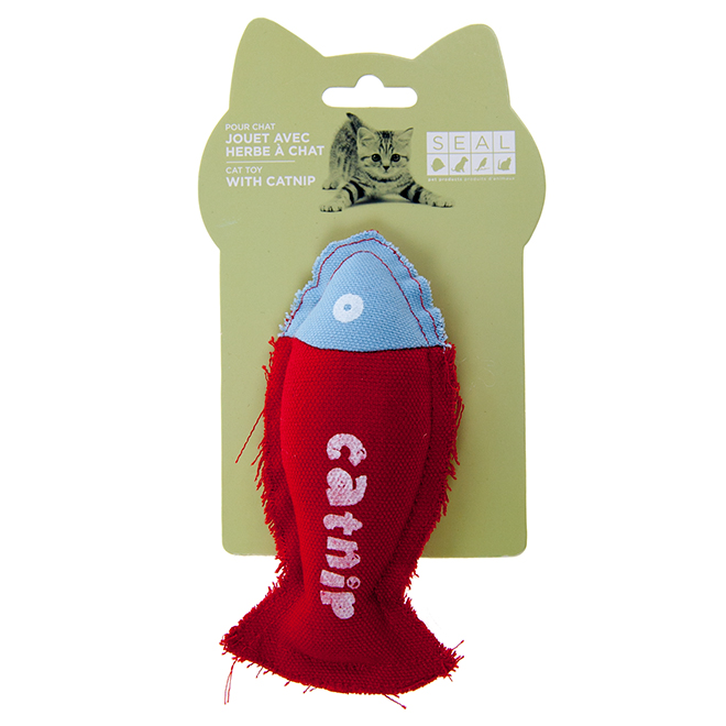 SEAL Cat Toy with cat Nip - Fish - 15 cm - Red 20376PPD | RONA