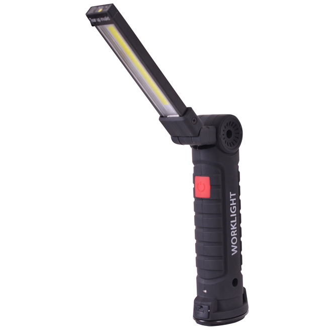RONA 6W LED Battery-Operated Rechargeable Worklight - Black MPL1072 | RONA