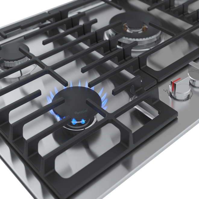 Bosch 800 Series 36-in Gas Cooktop - 5-Burner - Stainless Steel ...
