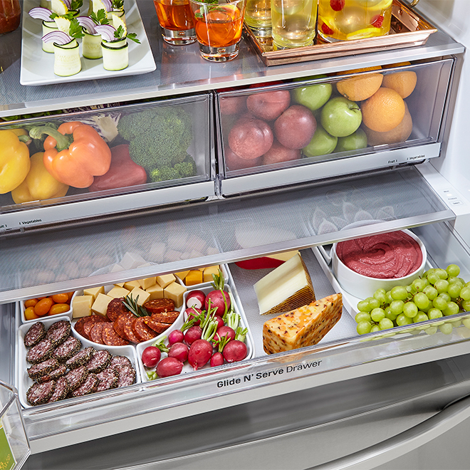 LG French Door Smart Refrigerator with InstaView - 36-in - 29.7-cu ft ...