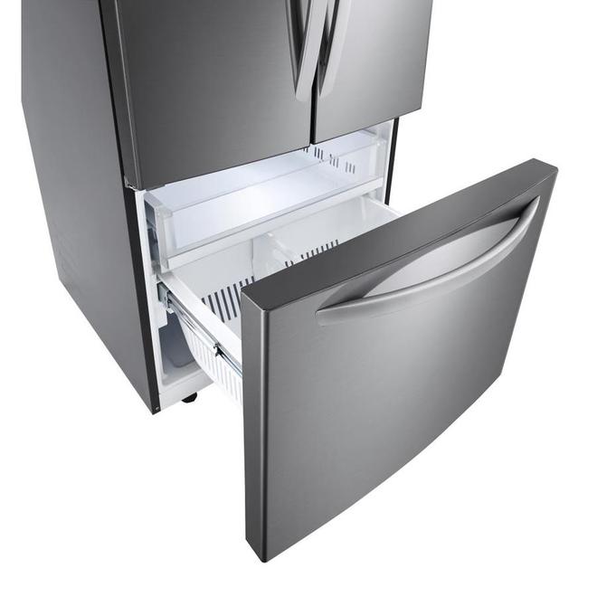 LG 25-cu ft 33-in Stainless Steel French Door Refrigerator with Door ...