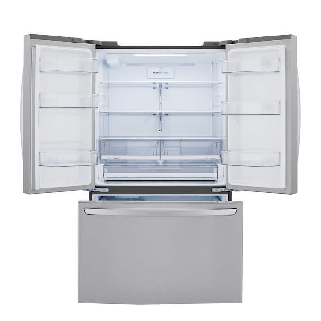 LG 23-Ft³ 3-Door 36-In Counter Depth French Door Refrigerator Ice Maker ...