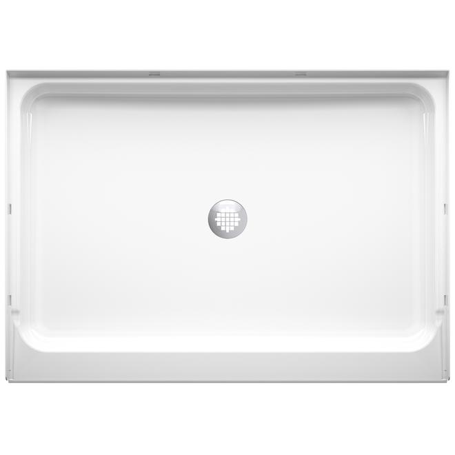 Sterling Ensemble 34-in x 36-in White Vikrell Shower Base 72101800-0 | RONA