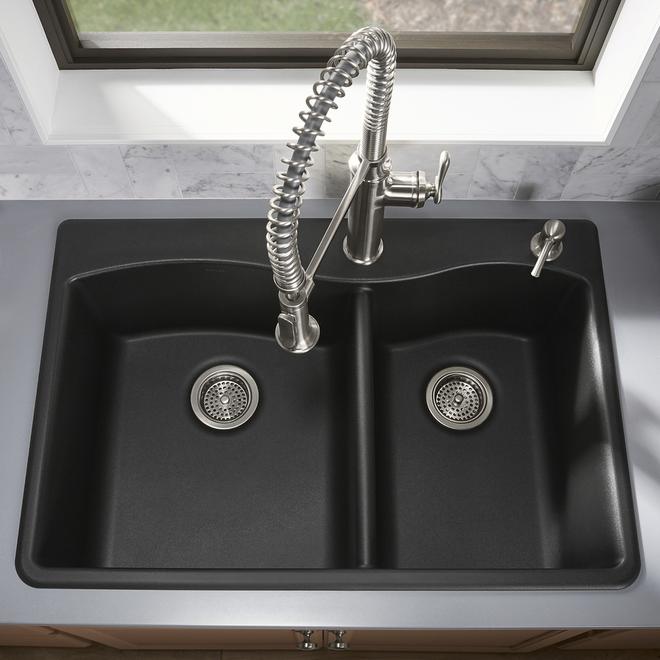 KOHLER Duostrainer 4.5-in Stainless Steel Garbage Disposal Lock Mount ...