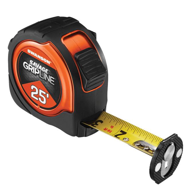 Swanson Tool Company SAVAGE GripLine 25 pi ruban à mesurer magnétique ...
