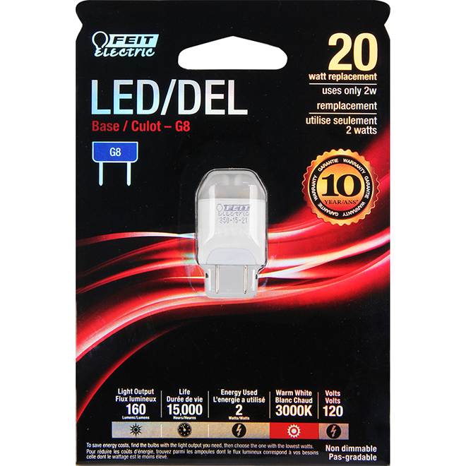 LED Bulb - 2 W - Non Dimmable Warm White | RONA