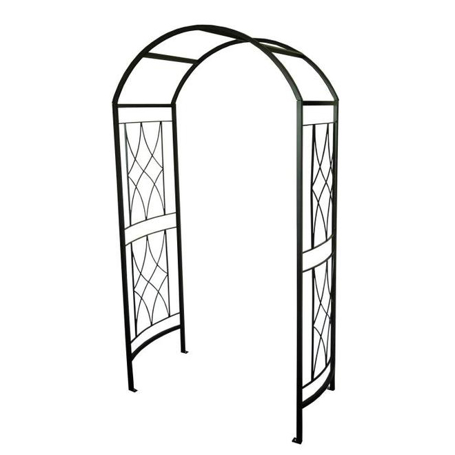 Black Metal Garden Arbors - Garden Design Ideas