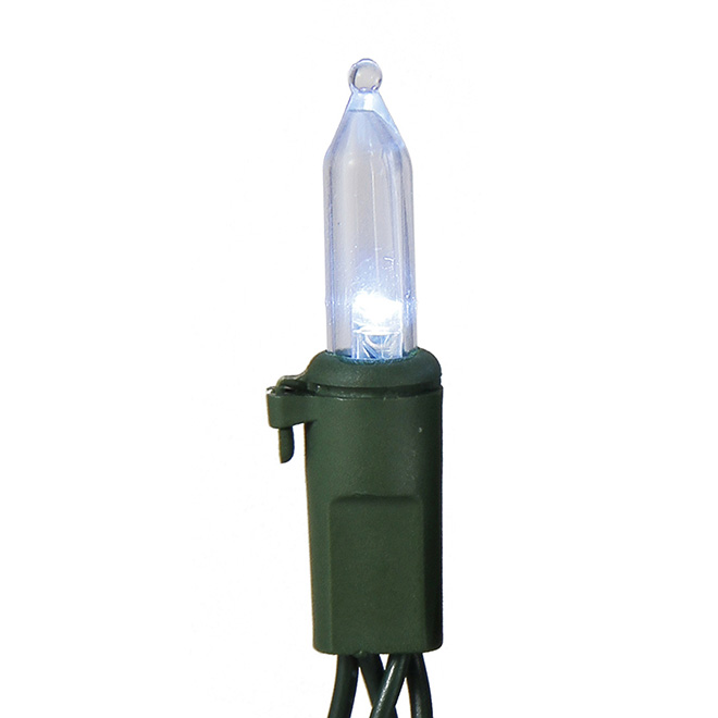 HOLIDAY LIVING Set of 24 Mini LED Lights - Green Wire - 12.66' - Cool ...