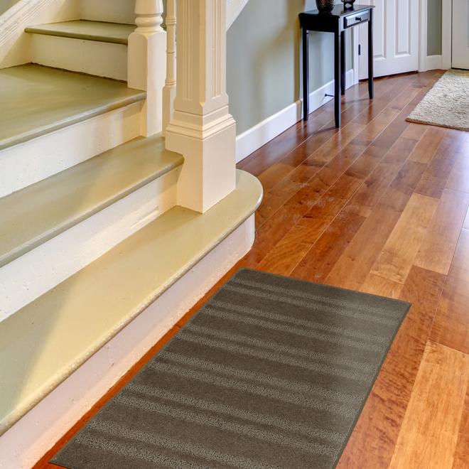 Mohawk Home Elegant Stripe 2-ft x 3-ft Chino Rectangular Indoor Tufted ...