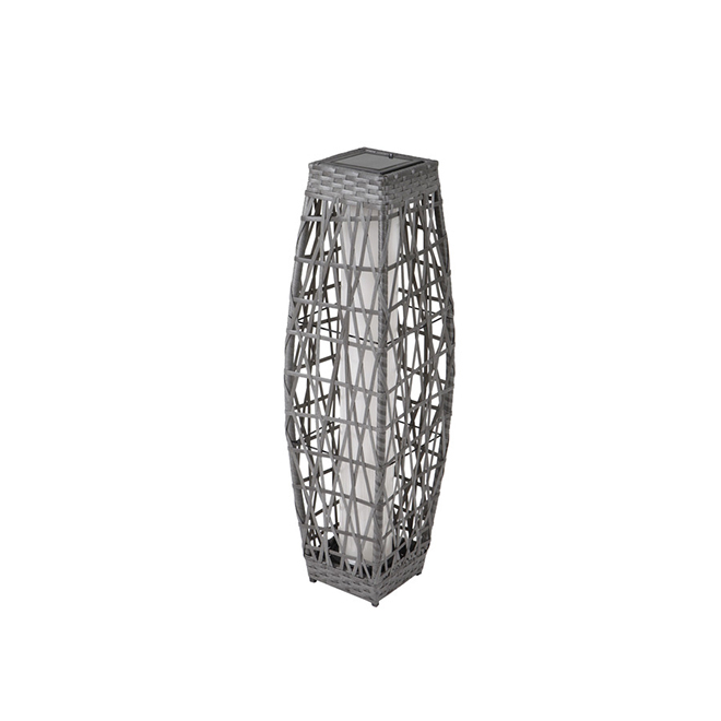 allen + roth Savona Solar Lantern - LED - 30.7-in - Grey | RONA