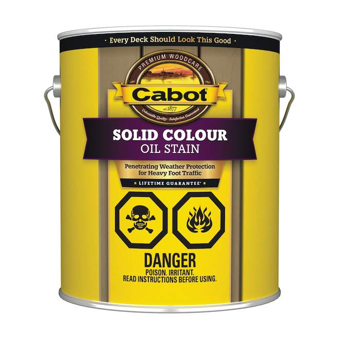 Cabot Premium Woodcare Oil Stain for Exterior Neutral Base Solid Colour ...