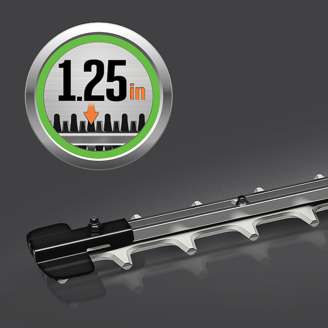 EGO POWER+ 25-in Cordless Brushless Hedge Trimmer 2-Speed and 3,200 SPM ...