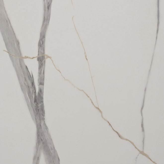 DecoClic 4-Pack Grey Marble 18 x 36-in Vinyl Click Up Tiles 85110 | RONA