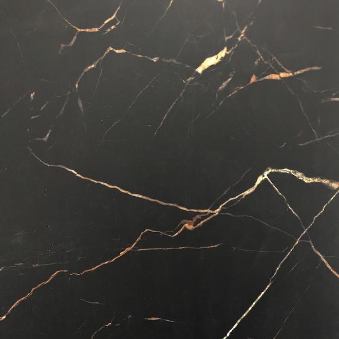 DecoClic 4-Pack Modena Black 18 x 36-in Vinyl Click Up Tiles 85111 | RONA