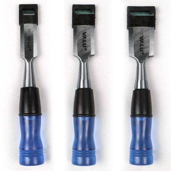 VALU+ Set of 3 Steel Wood Chisels 384446 | RONA