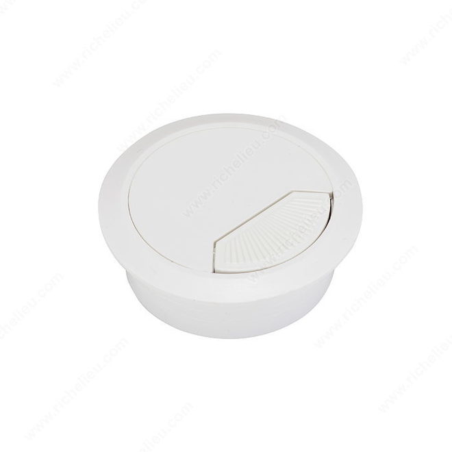 Richelieu Round Cable Entry Plug - White - ABS - 72 mm dia BP60091030 ...