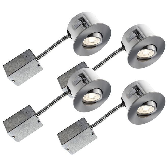 BAZZ Recessed Light Kit - 4-Pack - LED 330ATAB4 | RONA