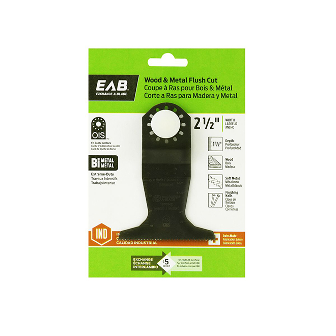 EXCHANGE-A-BLADE EAB Universal Oscillating Flush Cut Blade - Bi-Metal ...