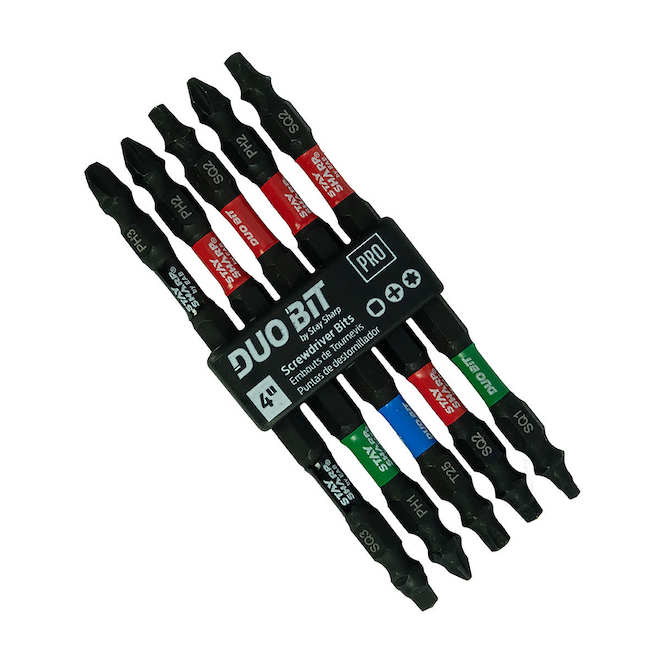 EXCHANGE-A-BLADE Stay Sharp DUO BIT Screwdriver Bit Set Double-Ended in ...