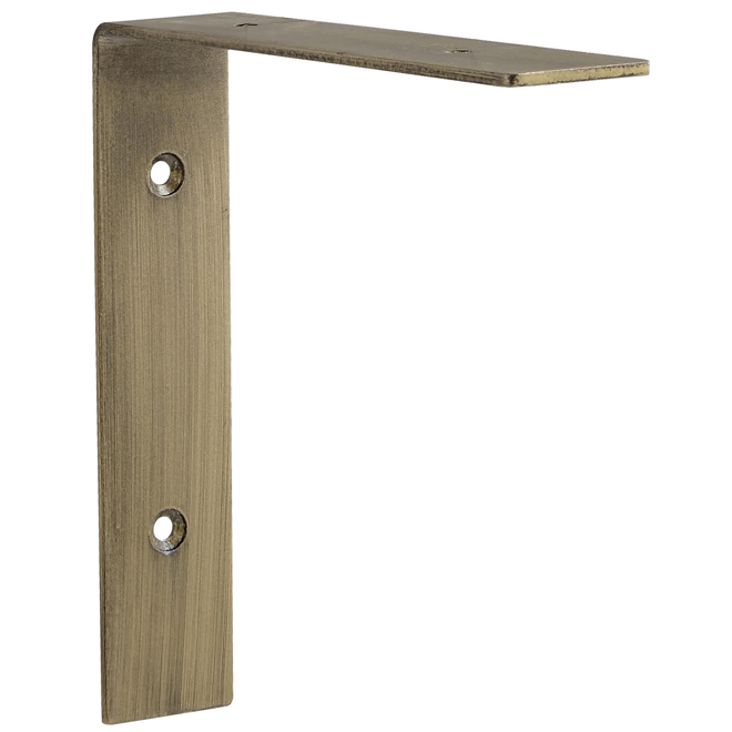 VALU+ 5.9-in Brass Metal L-Shaped Shelf Bracket - 1/Pk H22-0646-4 | RONA