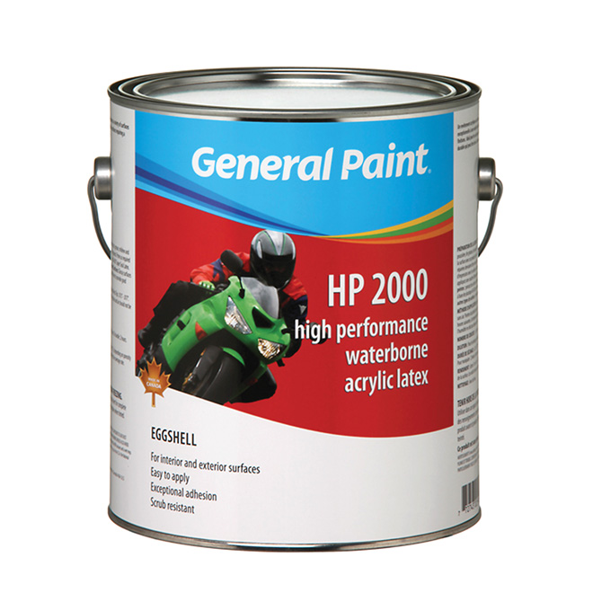 GENERAL PAINT Interior and Exterior "HP 2000" Latex Paint - Eggshell ...