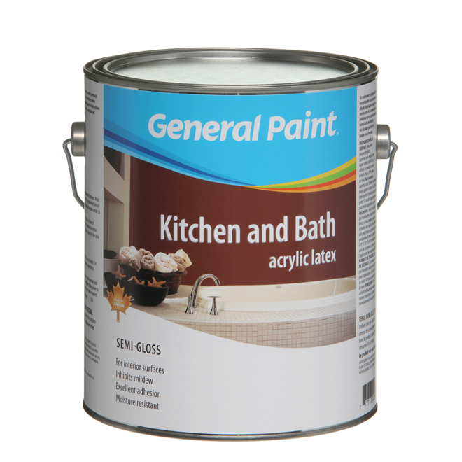 GENERAL PAINT Interior Kitchen and Bathroom Latex Paint GE0057049-16 | RONA