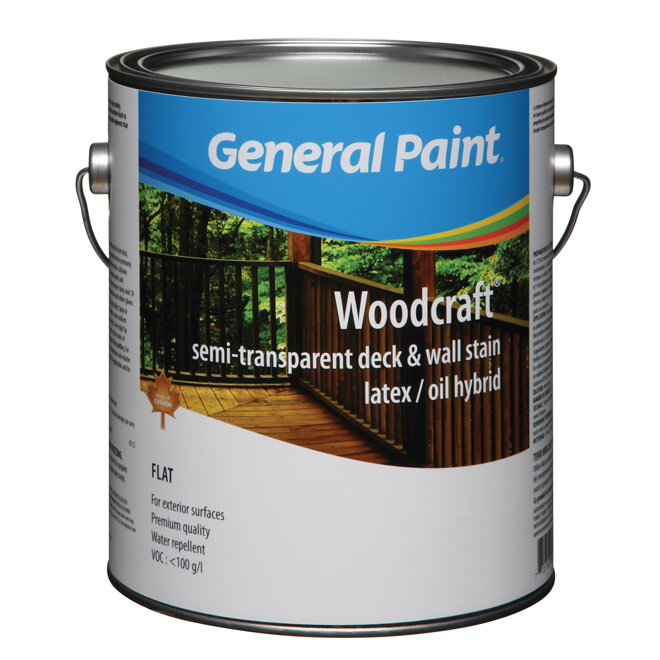 GENERAL PAINT Stain - Semi-Transparent Finish Exterior Alkyd Stain 3.7 ...