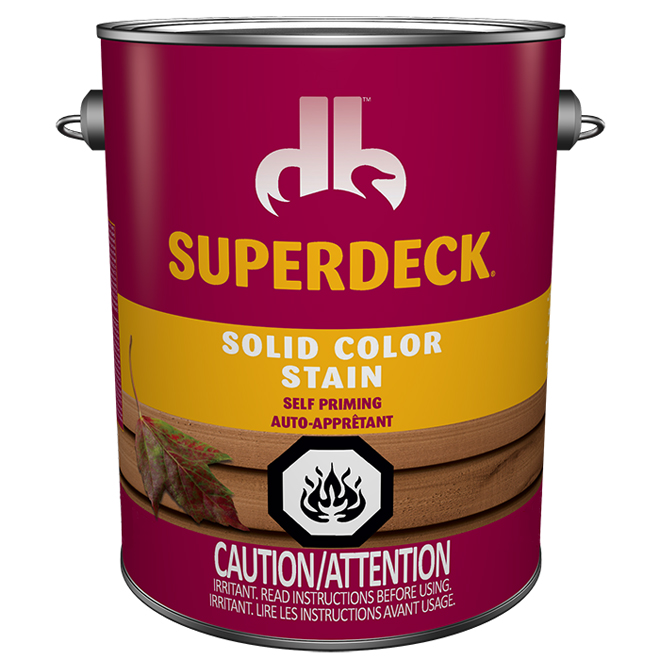 GENERAL PAINT Self-Priming Solid-Colour Wood Stain - Deep Base ...