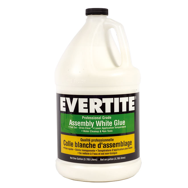 Evertite Wood Glue - White - Heat-resistant - Sands Easily - 3.75 L ...
